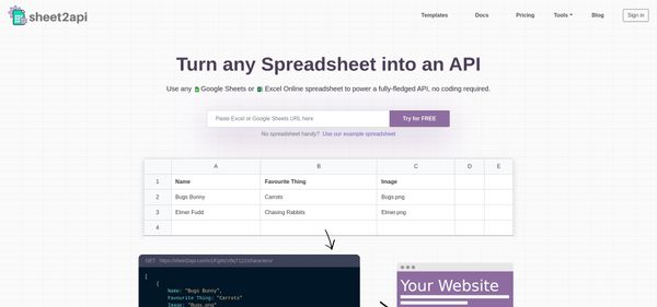 Best Tools from Google Sheet to Website/API - The Ultimate List